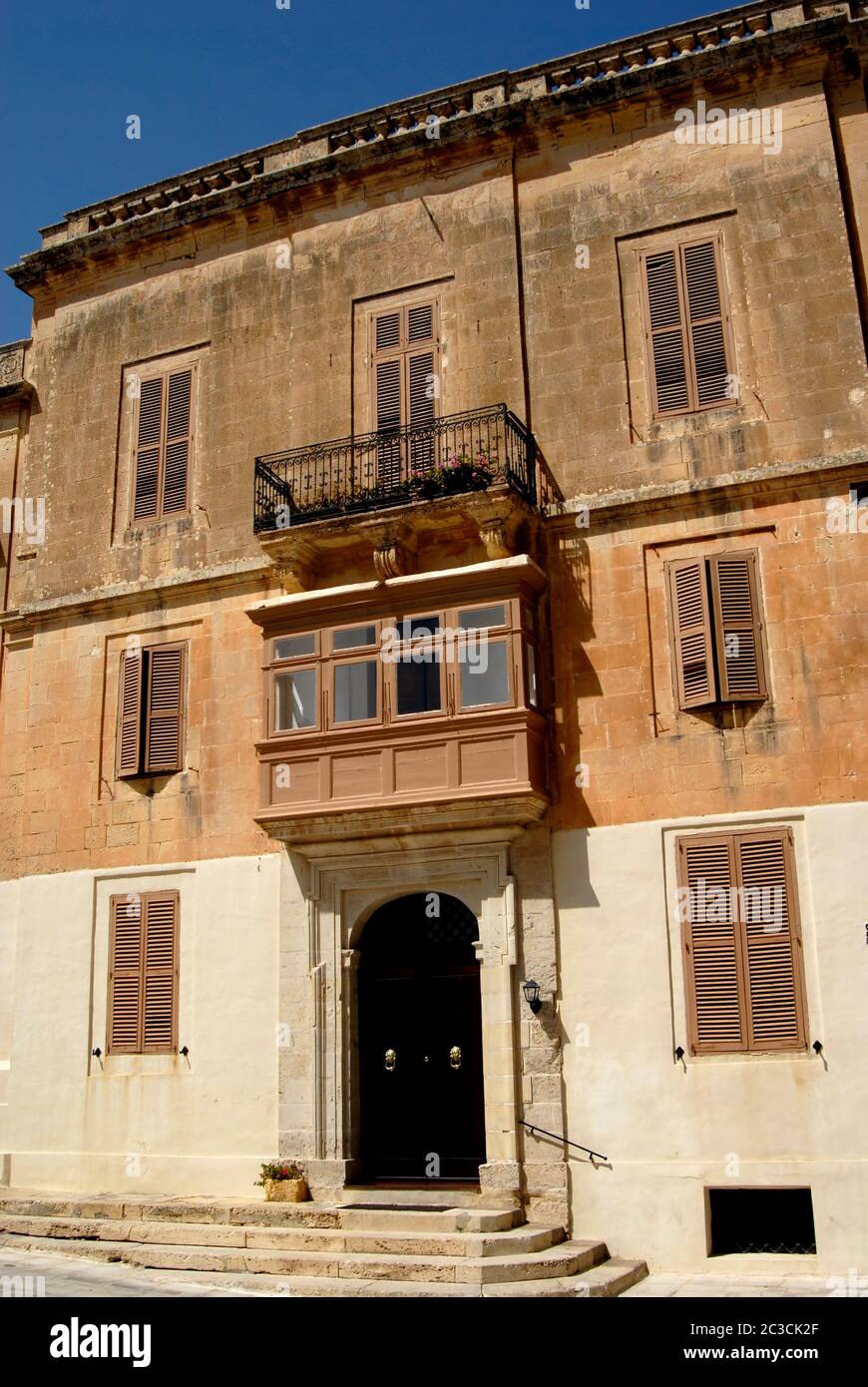 ancient building detail in the island of malta Stock Photo - Alamy