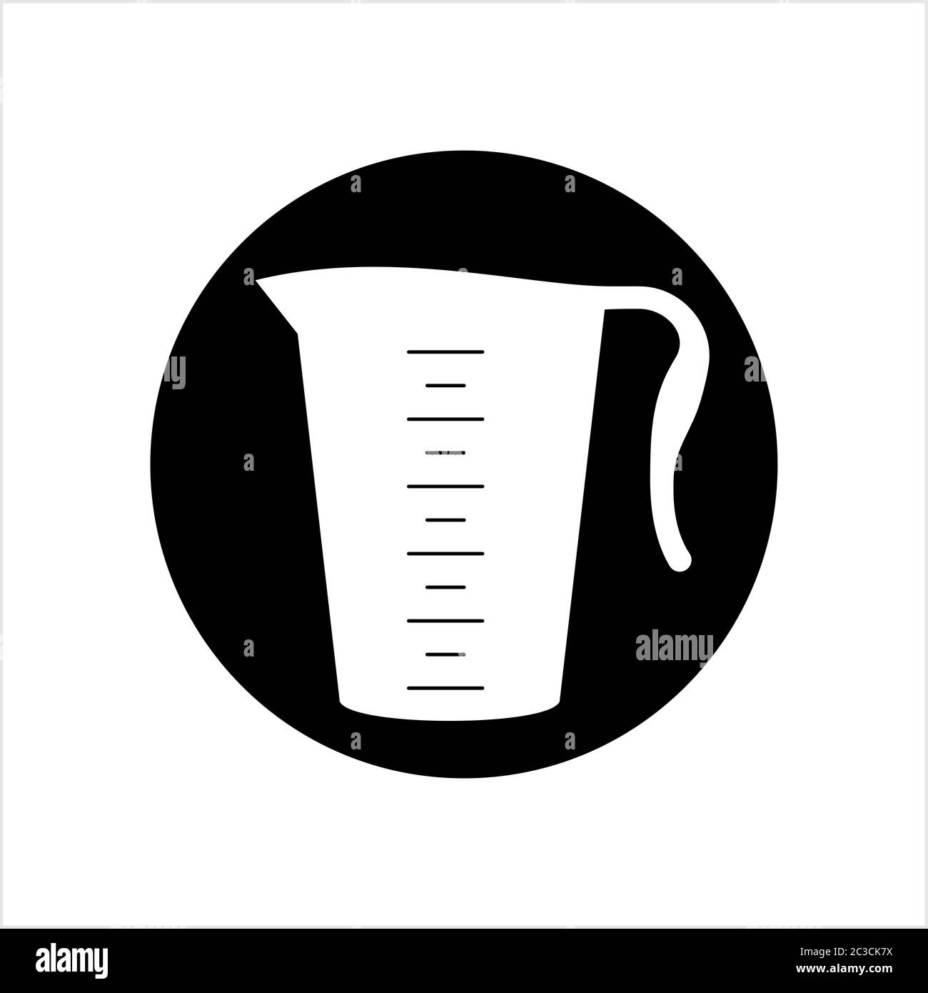 Measuring Cup Icon Vector Art Illustration Stock Vector Image & Art - Alamy
