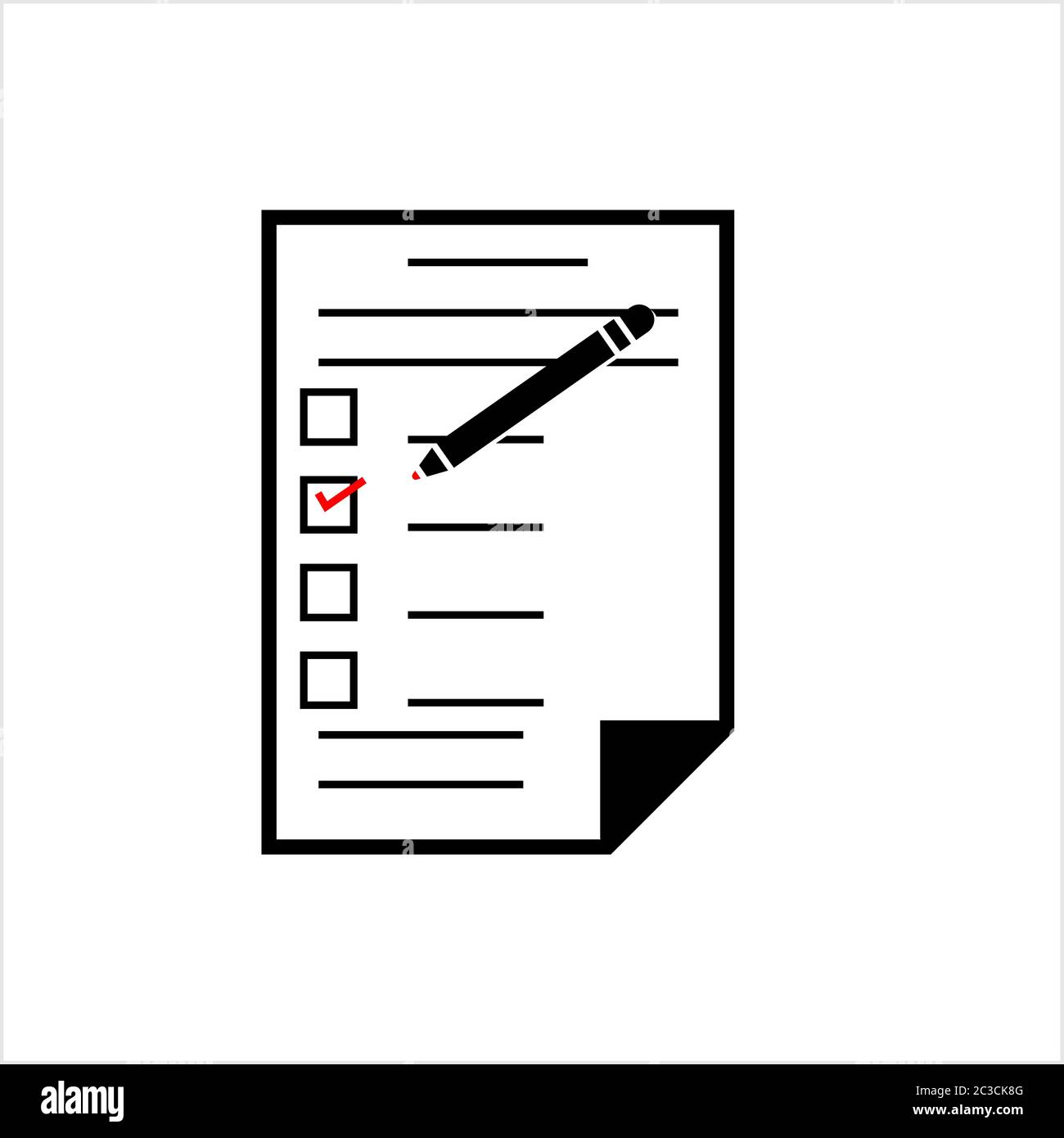 Registration Icon, Registration Form Icon Vector Art Illustration Stock ...