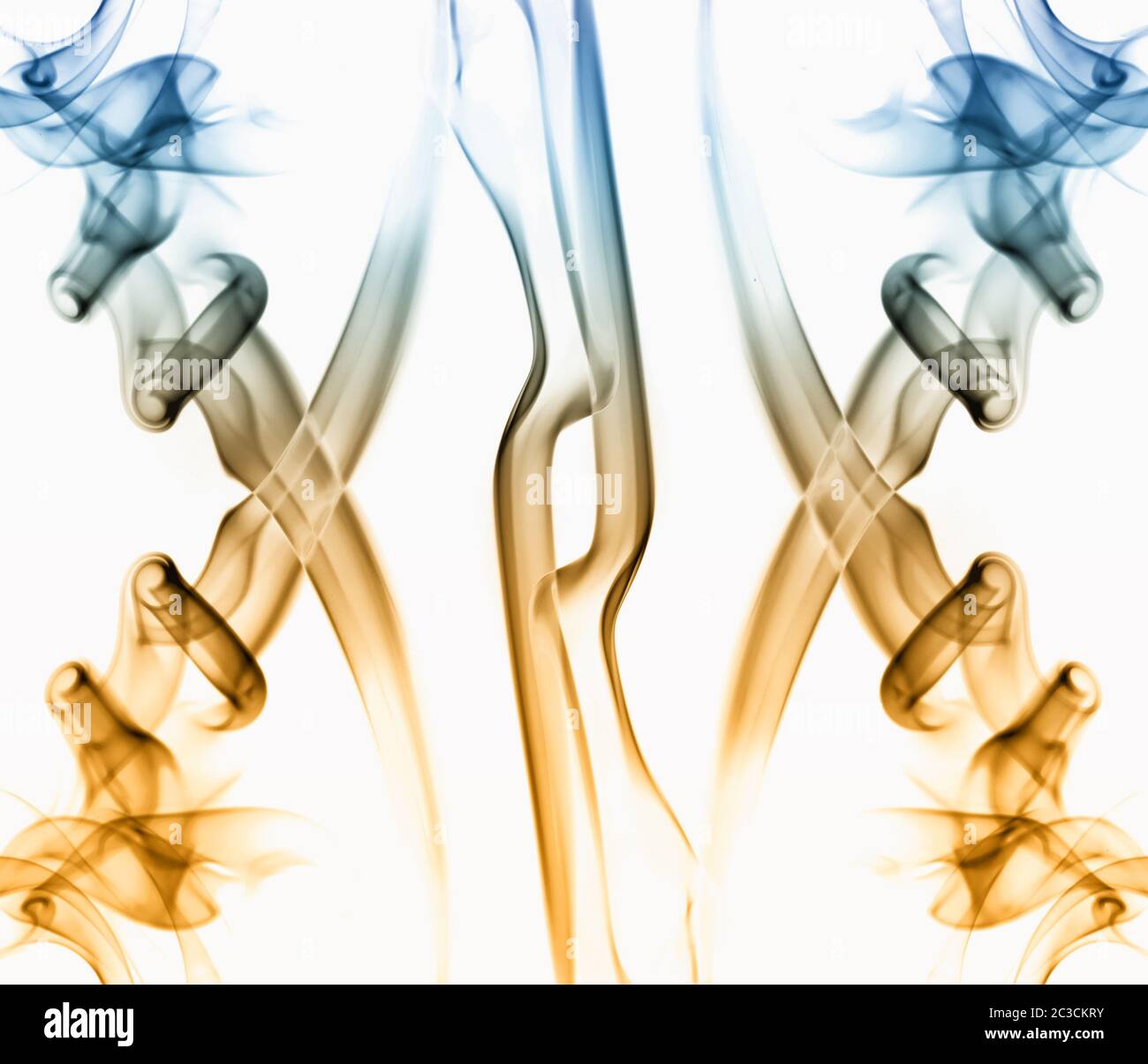 abstract colored smoke in a white background Stock Photo - Alamy