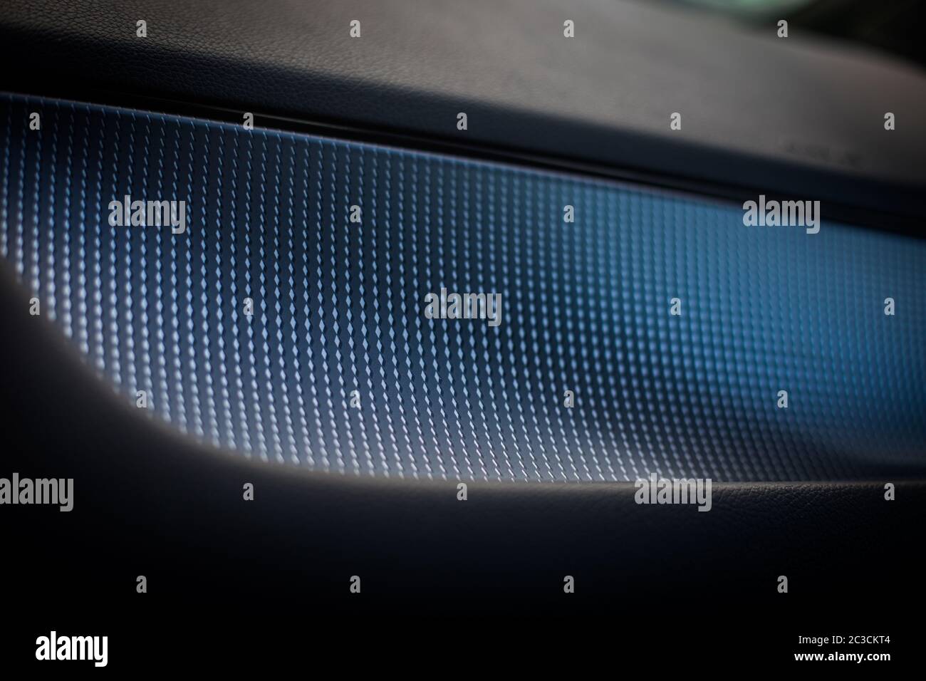 Macro image of the texture on the dashboard of a new car Stock Photo ...