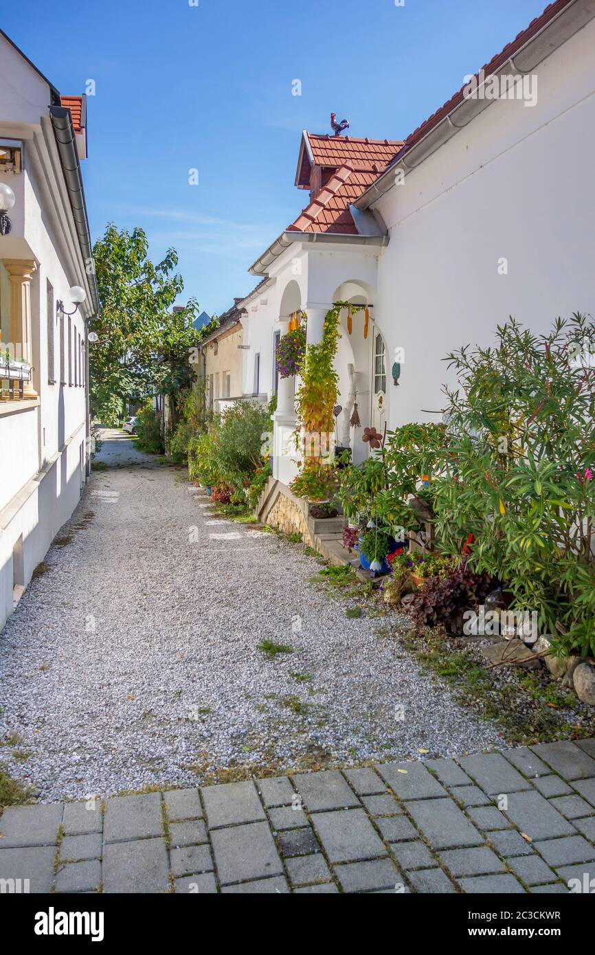 idyllic town named Mörbisch am See, located at the Lake Neusiedl in the ...