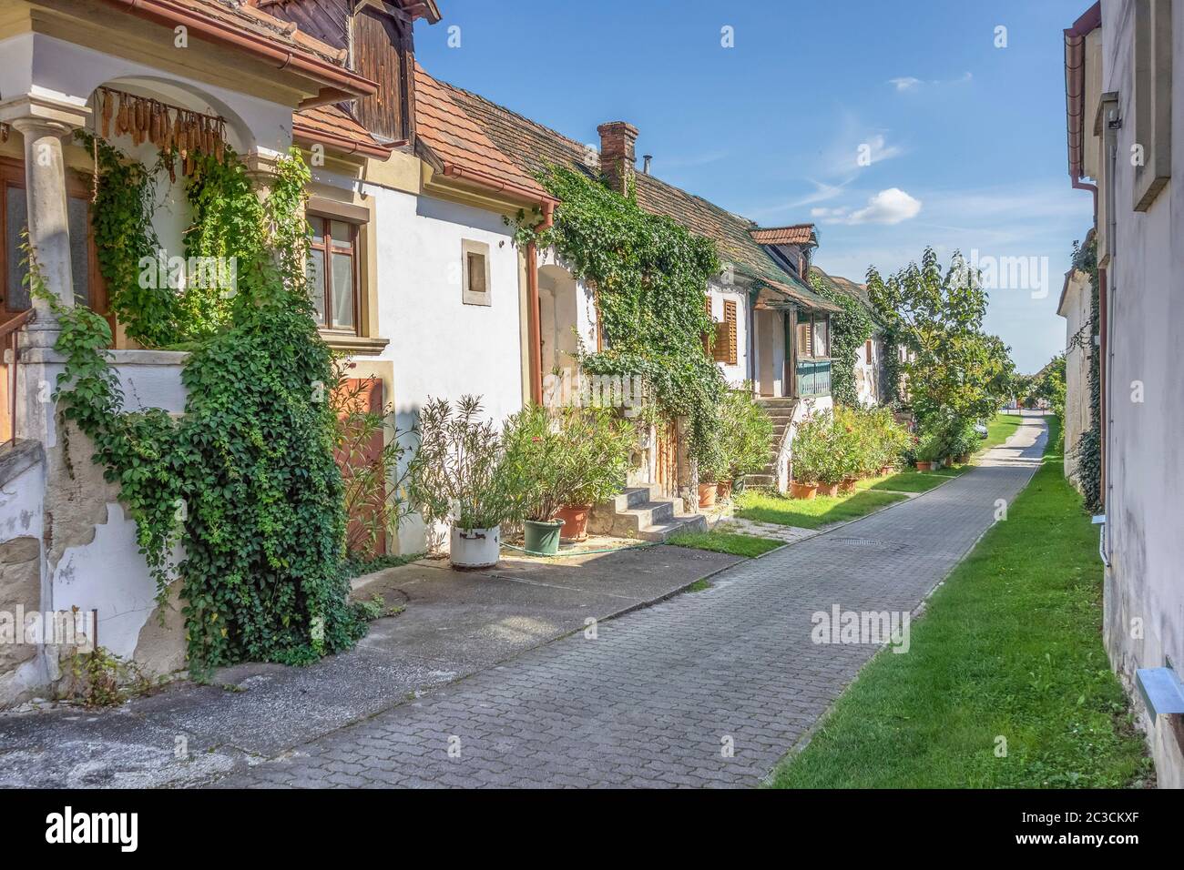 idyllic town named Moerbisch am See, located at the Lake Neusiedl in ...