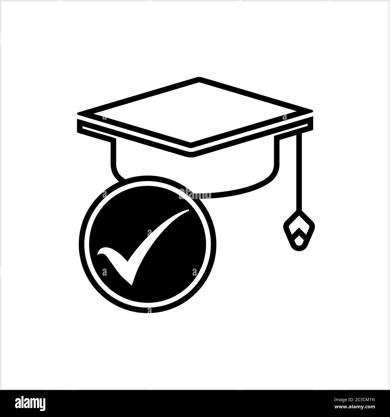 Education Loan Approved Icon, Graduation Cap Icon, Bachelor Cap Icon ...