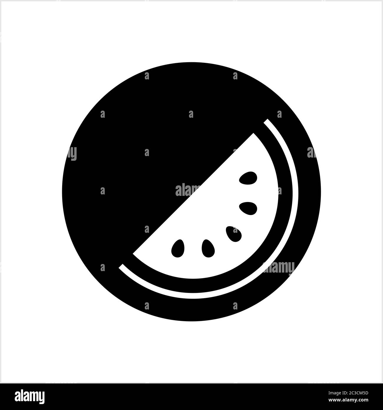 Watermelon Icon, Watermelon Vector Art Illustration Stock Vector Image ...