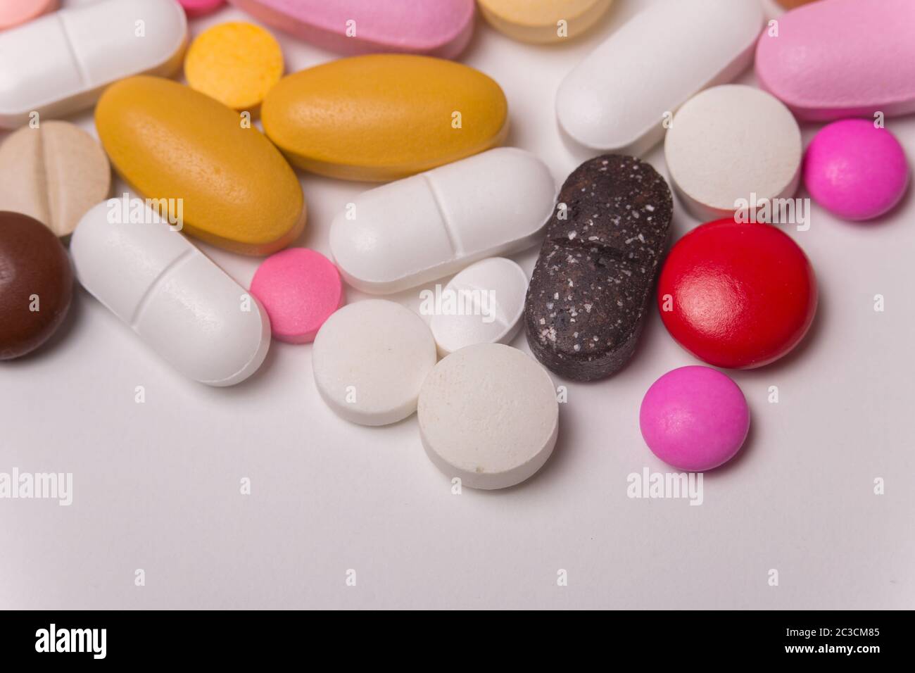 different Tablets pills capsule heap mix therapy drugs Stock Photo - Alamy
