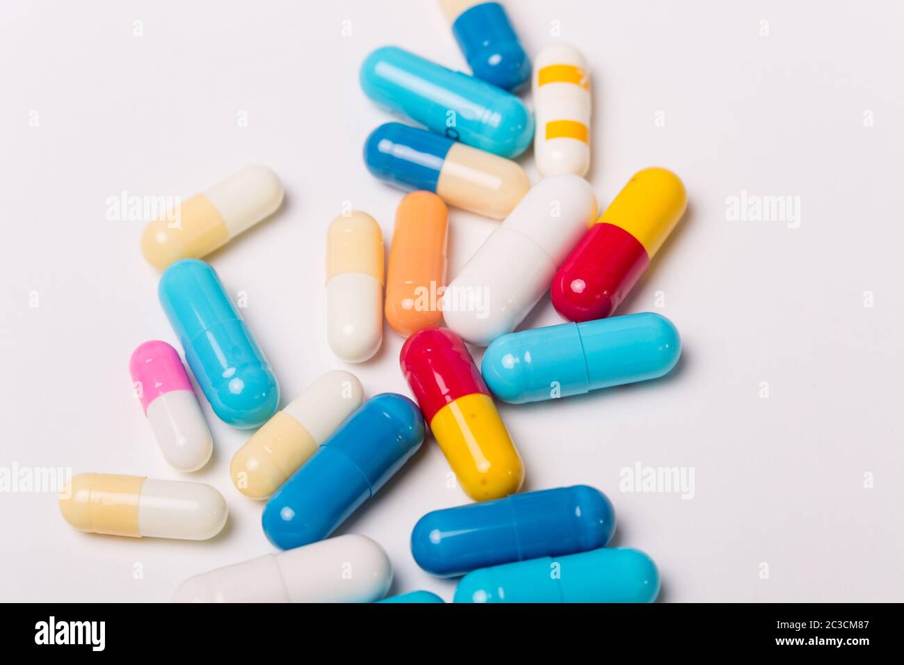 different Tablets pills capsule heap mix therapy drugs Stock Photo - Alamy