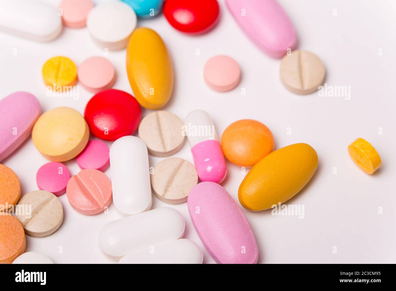 different Tablets pills capsule heap mix therapy drugs Stock Photo - Alamy