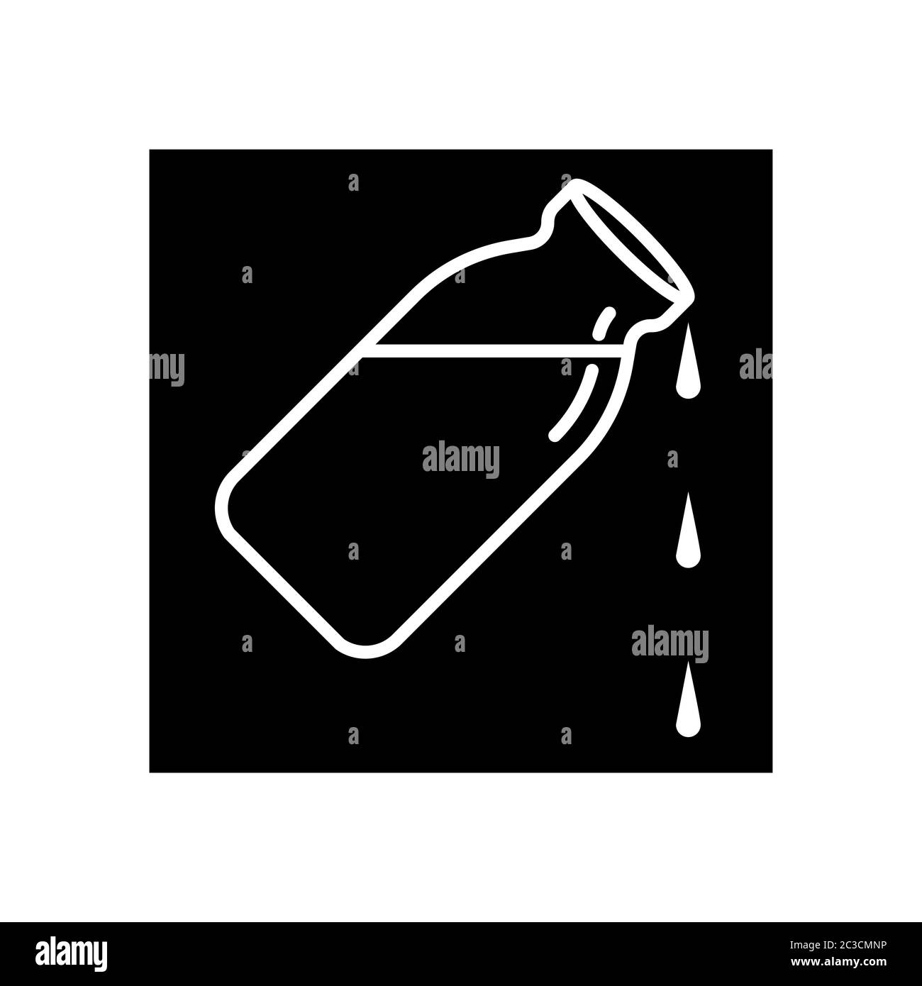 Milk Icon, Milk Container Icon Vector Art Illustration Stock Vector ...