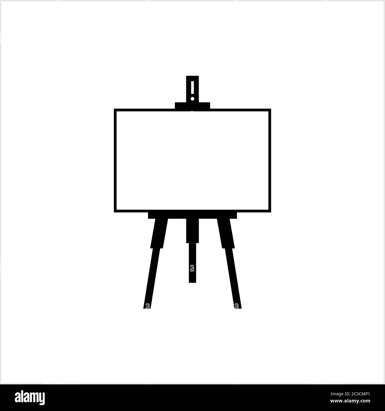 Easel Icon, Easel Vector Art Illustration Stock Vector Image & Art - Alamy