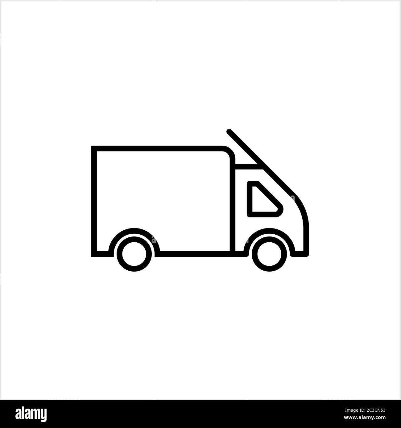 Mail truck icon Black and White Stock Photos & Images - Alamy