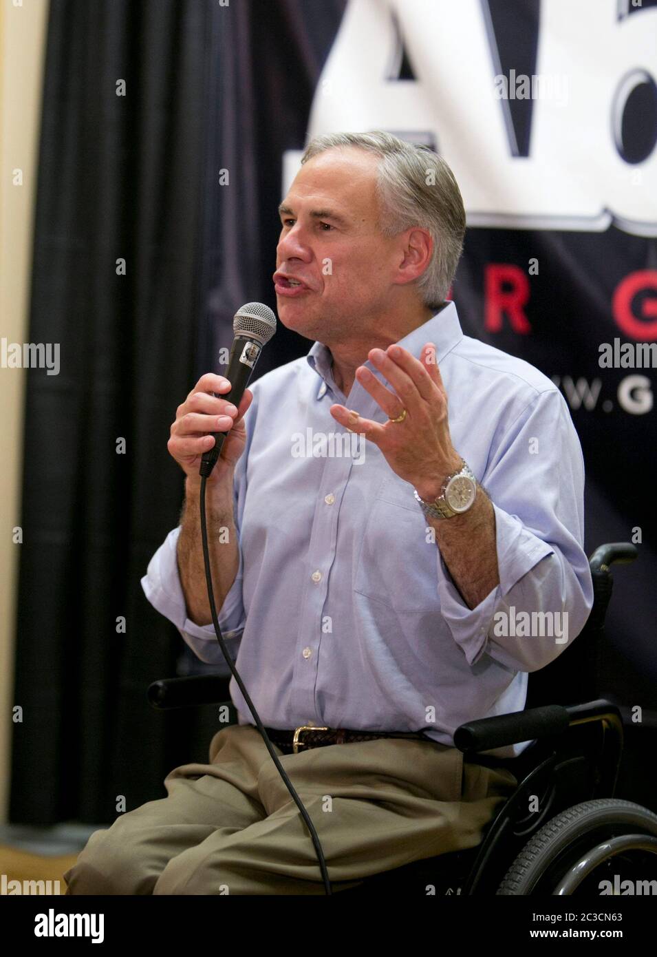July 18, 2013 Austin, Texas USA: Texas Attorney General Greg Abbott ...