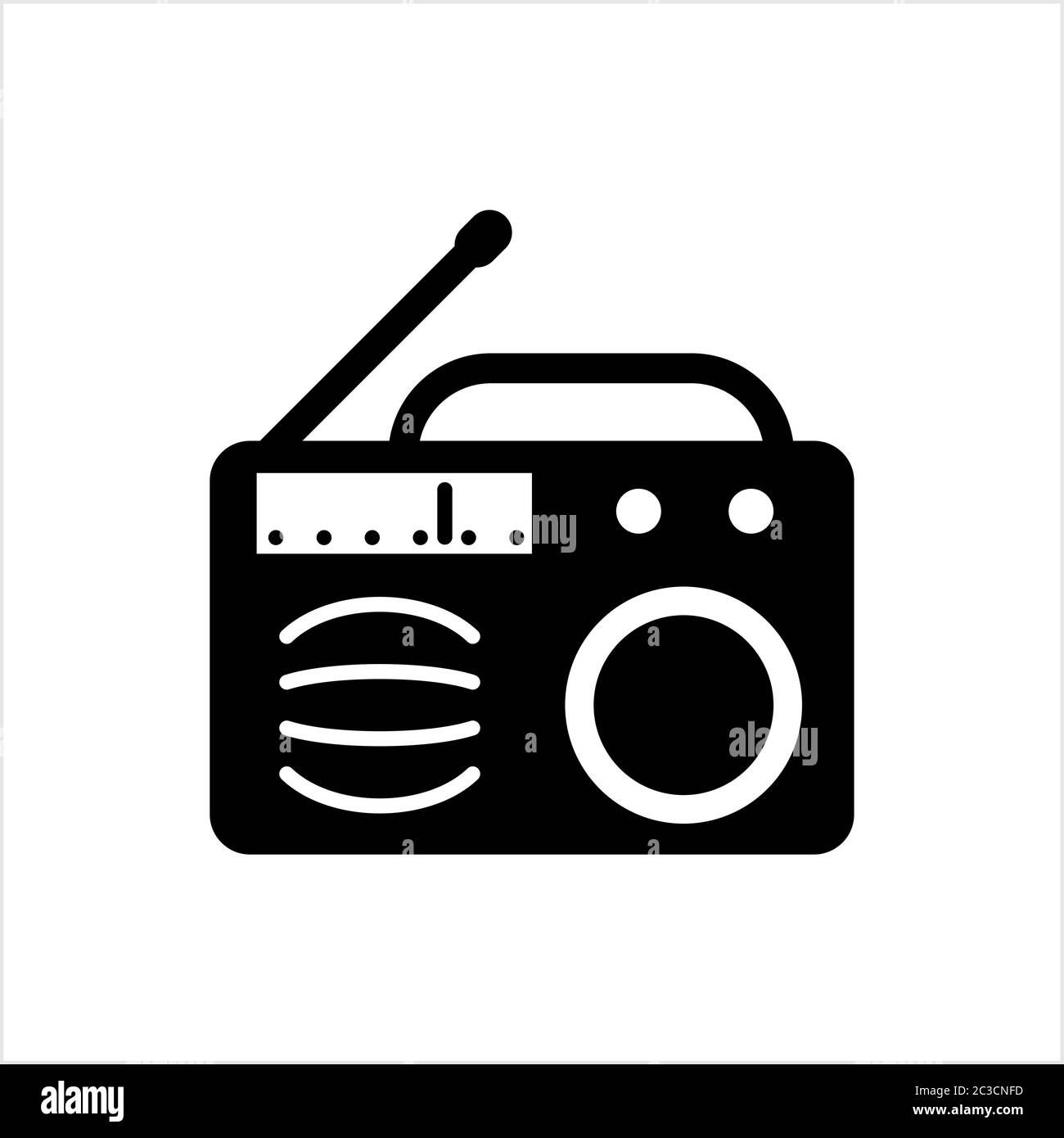 Radio Icon, Electronic Device Vector Art Illustration Stock Vector ...