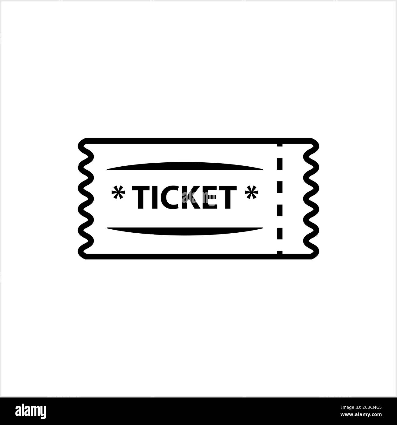 Ticket Icon, Ticket Vector Art Illustration Stock Vector Image & Art ...