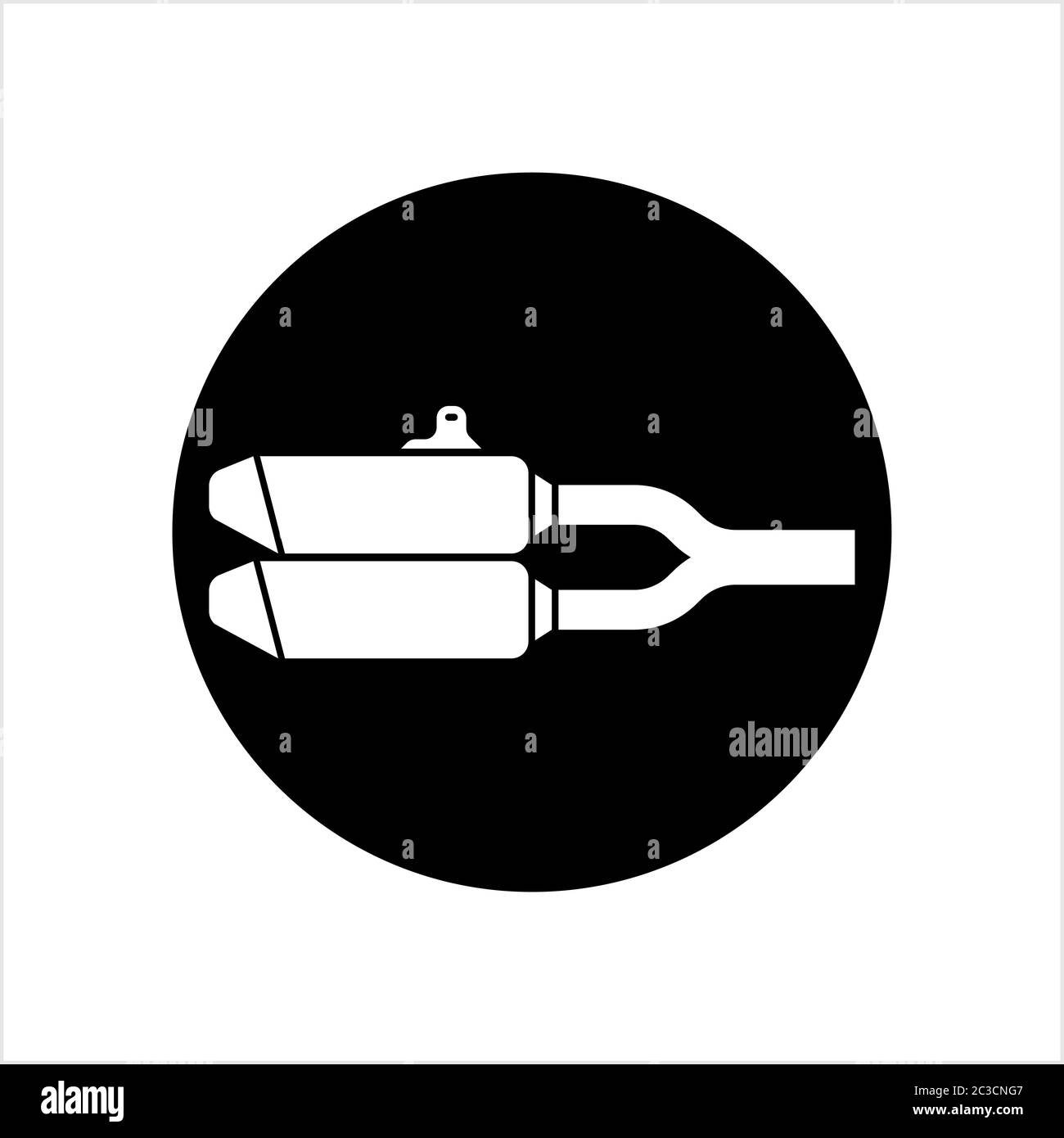 Exhaust Icon, Auto Exhaust Icon Vector Art Illustration Stock Vector ...