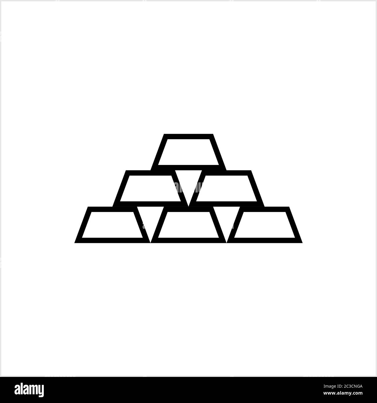 Gold Bar Icon Vector Art Illustration Stock Vector Image & Art - Alamy