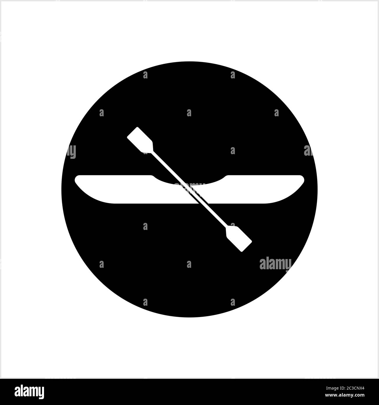 Rowing Icon, Water Sport Icon Vector Art Illustration Stock Vector ...