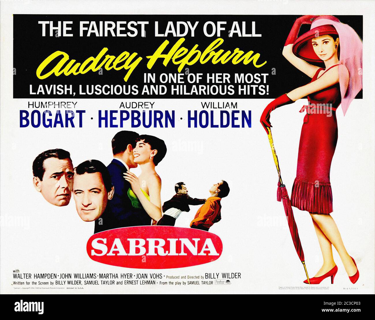 Sabrina - Vintage Movie Poster Stock Photo - Alamy