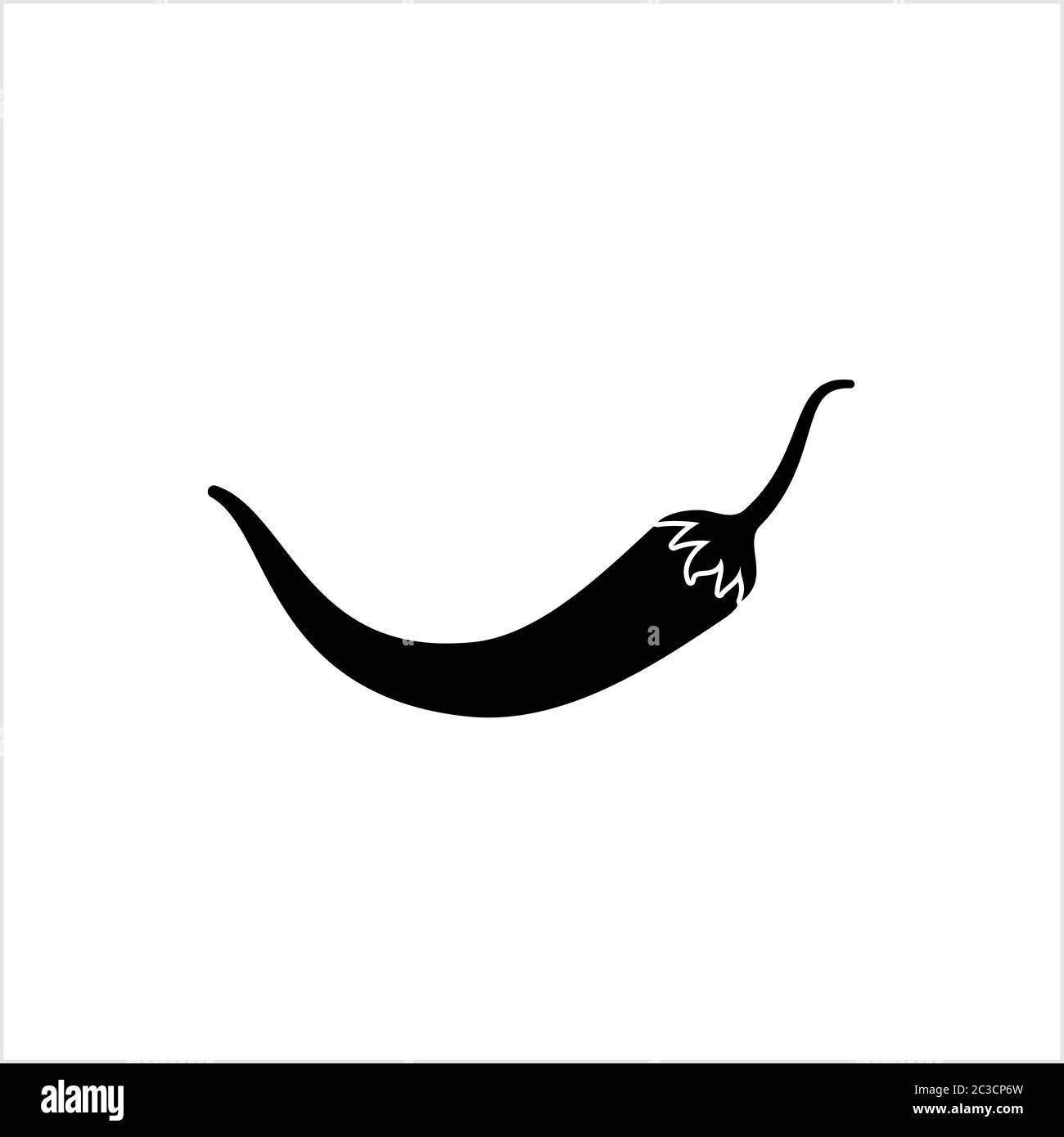 Pepper Icon, Chili Icon Vector Art Illustration Stock Vector Image ...