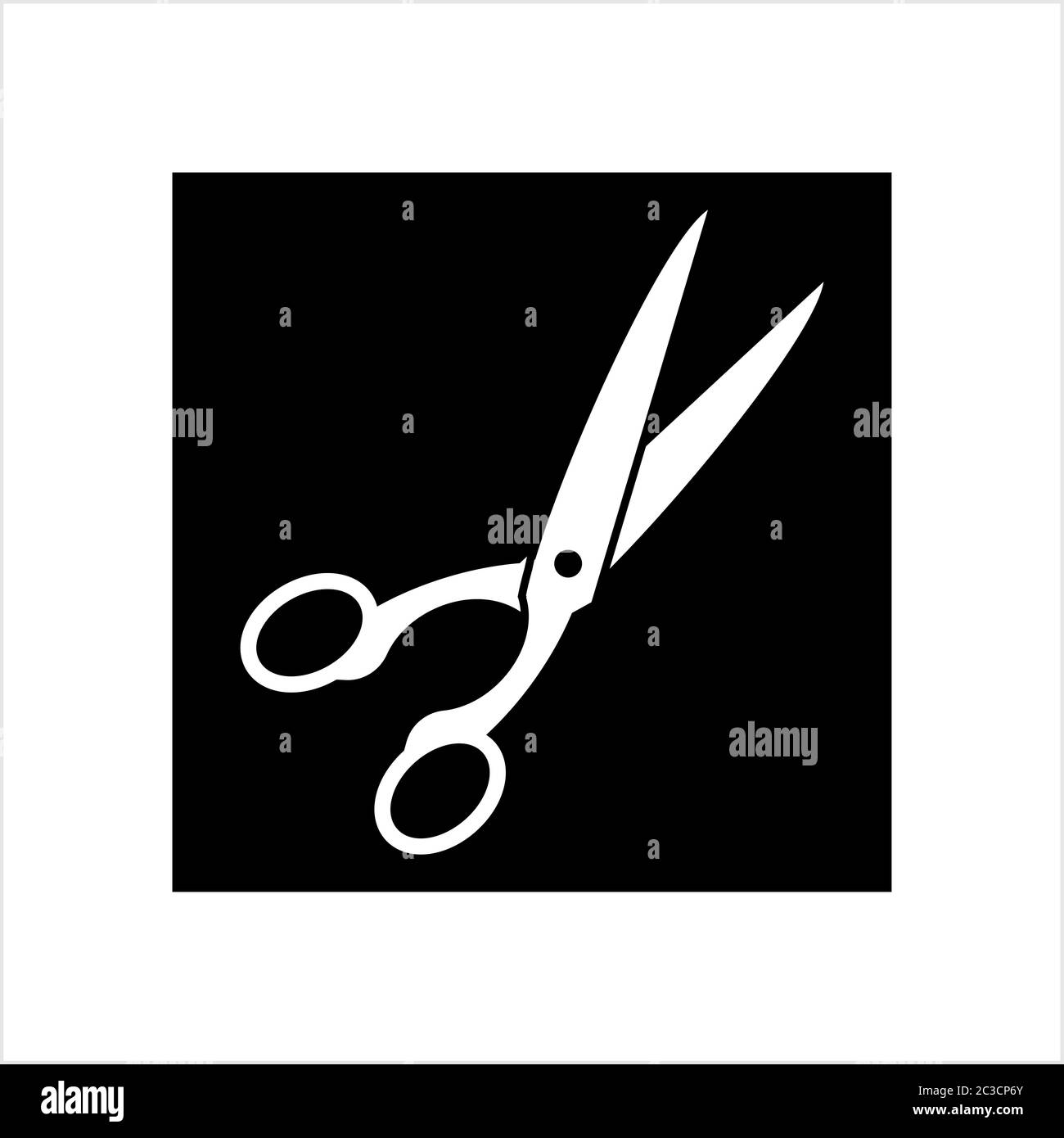 Scissors Icon, Scissors Vector Art Illustration Stock Vector Image ...