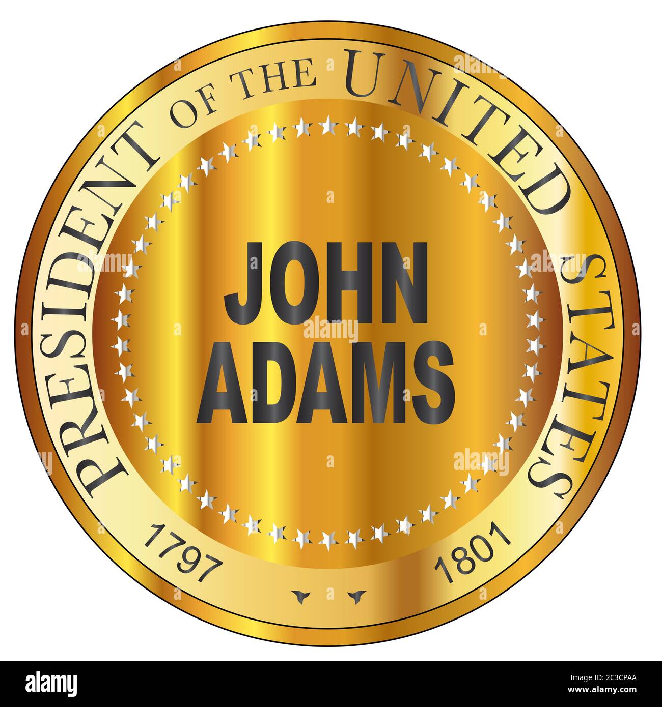 John adams illustration Cut Out Stock Images & Pictures - Alamy