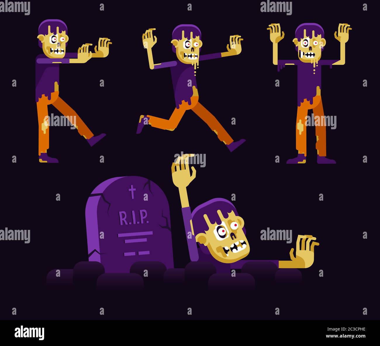 Cartoon grave hi-res stock photography and images - Alamy