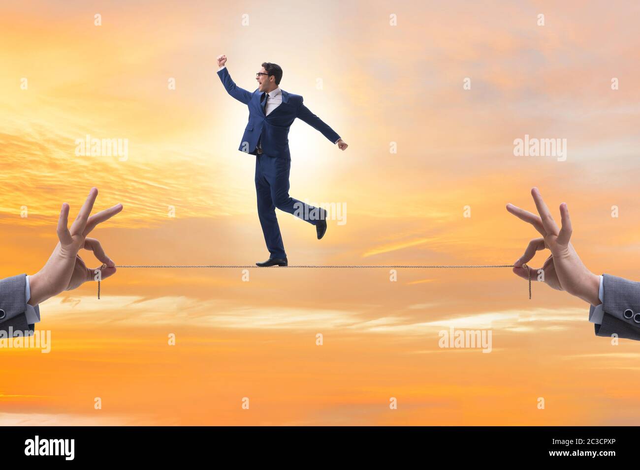 Tight rope equilibrium hi-res stock photography and images - Alamy