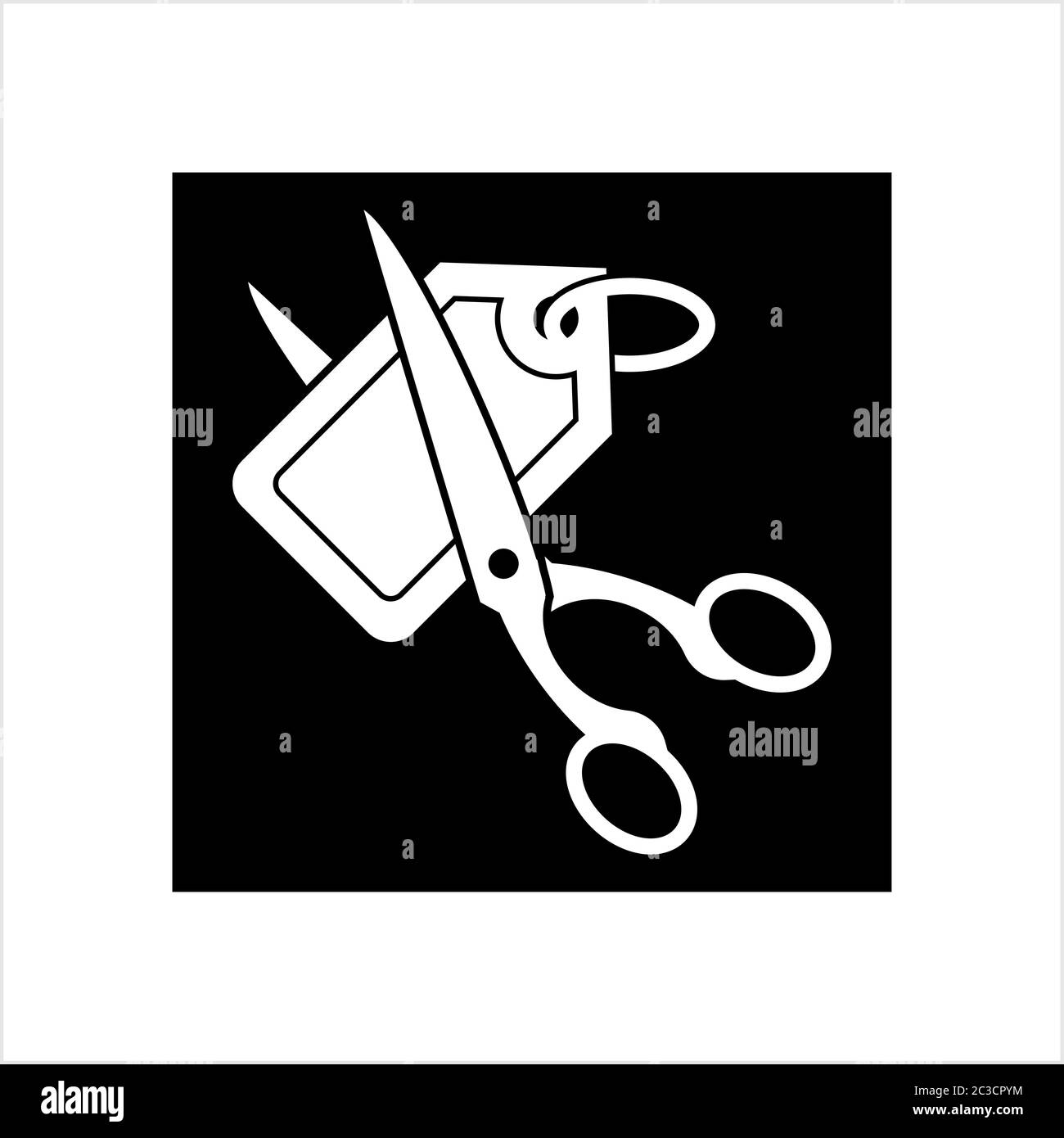 Price Cutting Icon, Cost Cutting, Minimize, Cost Reduction Vector Art ...