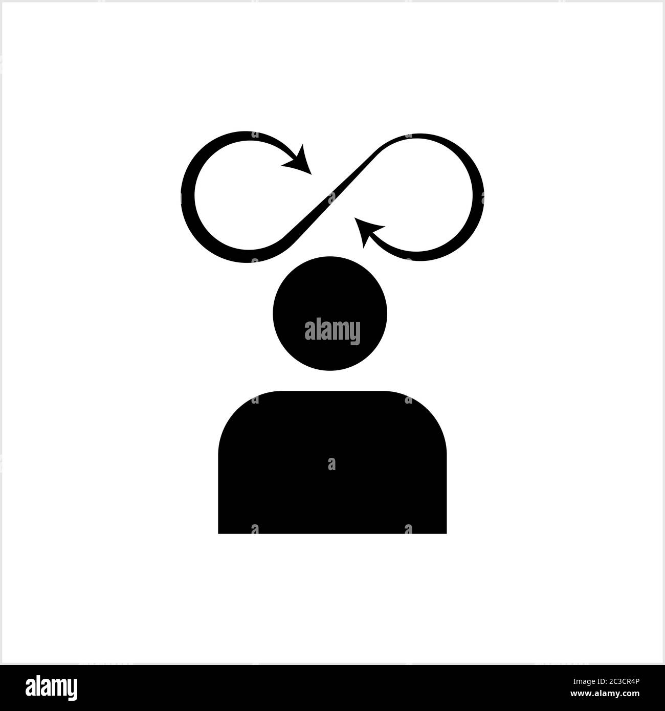 Decision Making, Business Decision Icon, Vector Art Illustration Stock ...