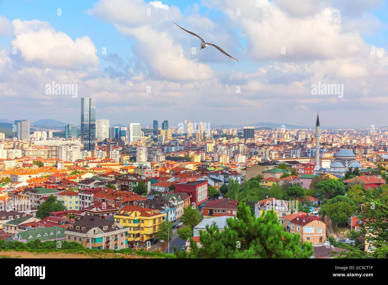 Umraniye district on the Asian shore of Istanbul, Turkey Stock Photo ...