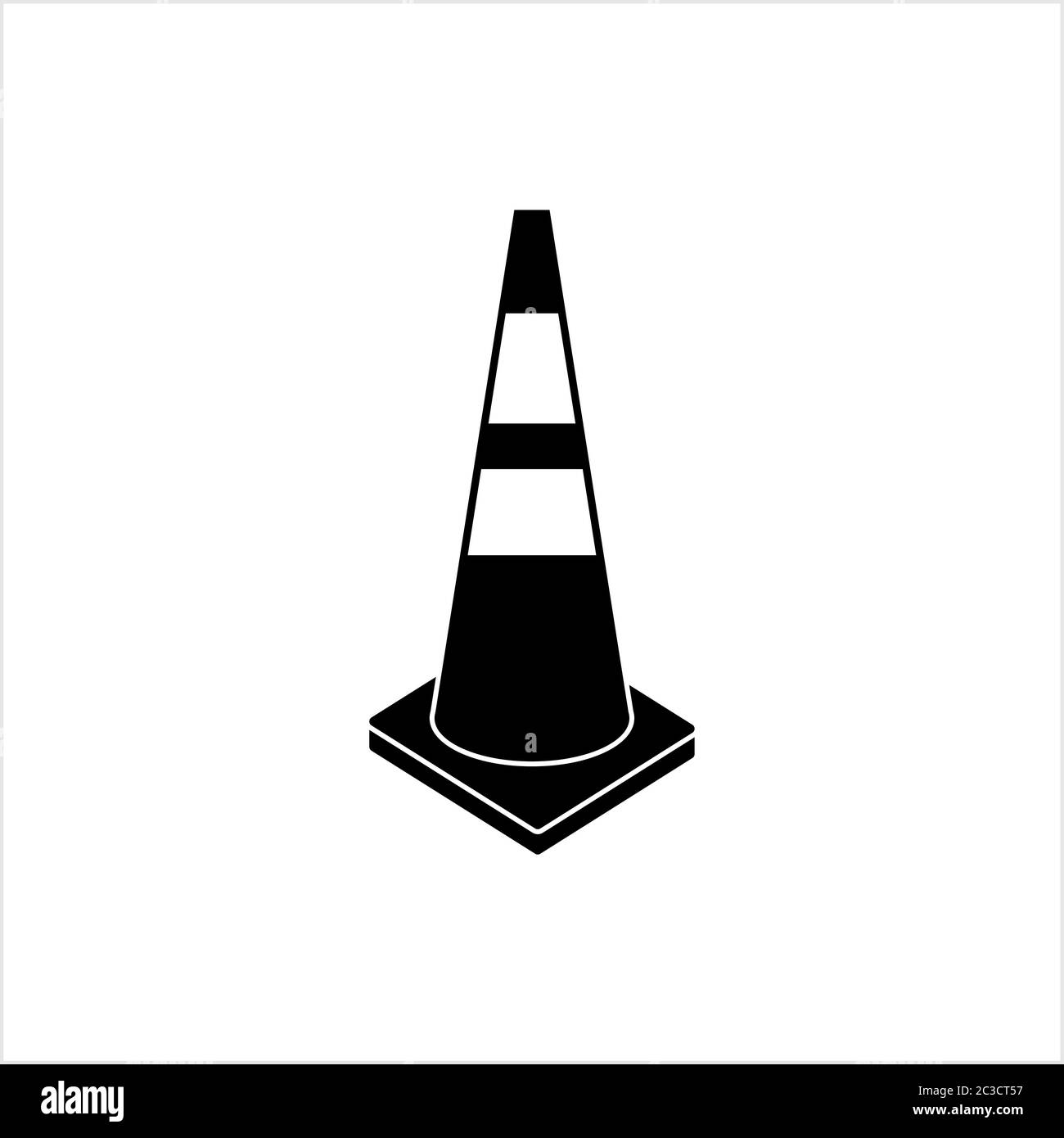 Construction Cone Icon Vector