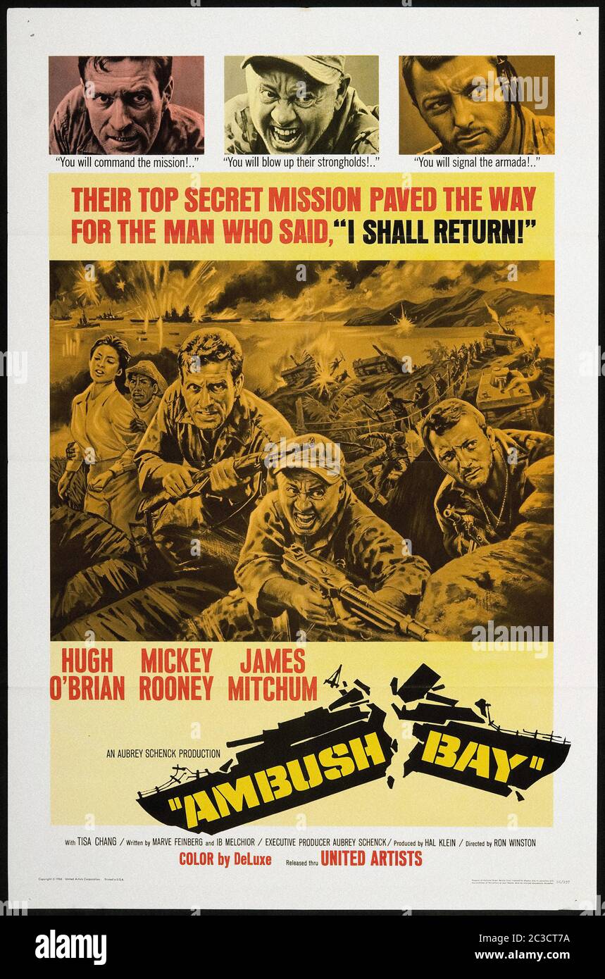 Ambush Bay - Vintage Movie Poster Stock Photo - Alamy