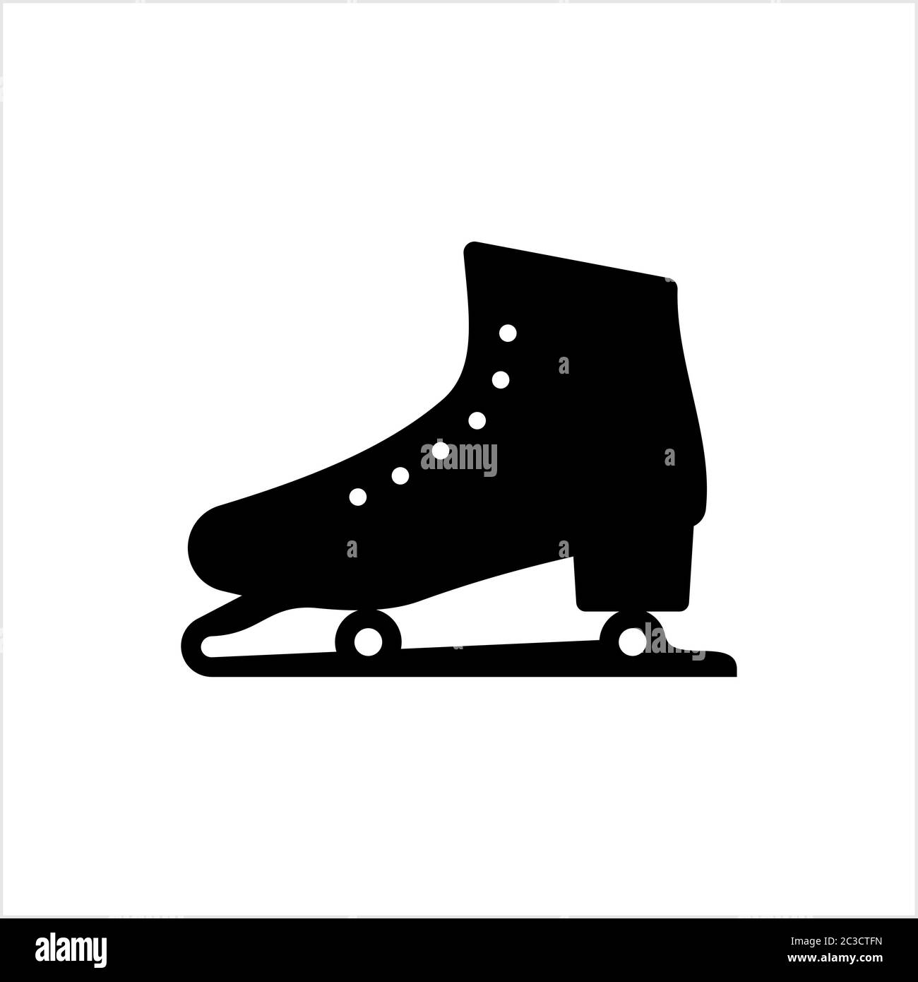 Ice Skate Icon, Ice Skating Icon Vector Art Illustration Stock Vector ...