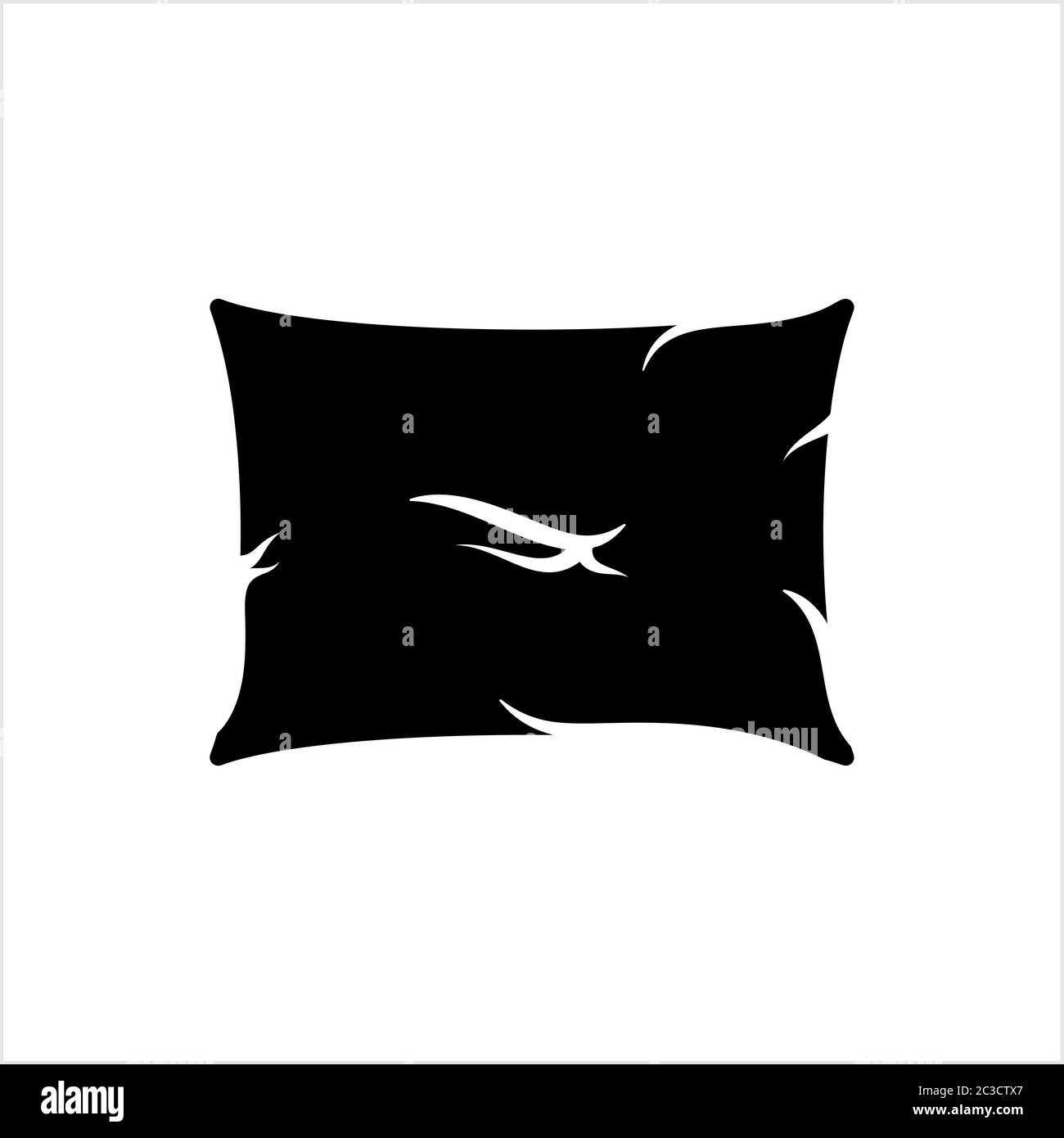 Pillow Icon, Creative Design Vector Art Illustration Stock Vector Image ...