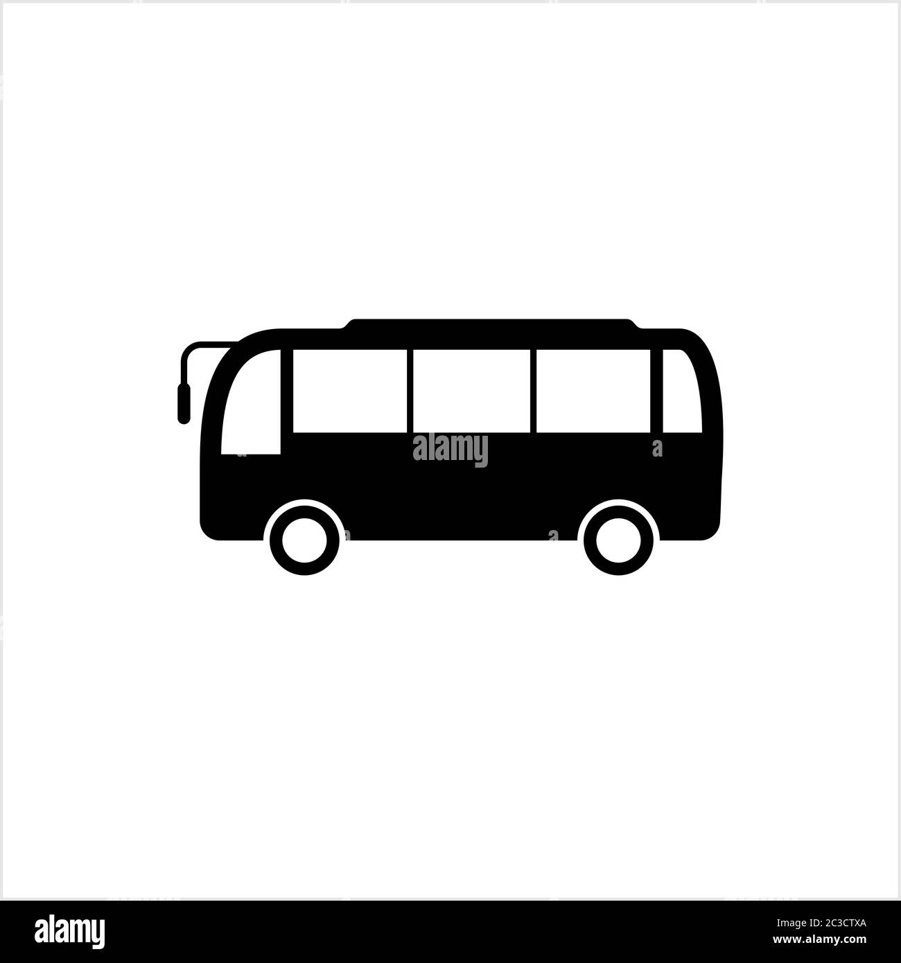 Bus Icon, Bus Vector Art Illustration Stock Vector Image & Art - Alamy
