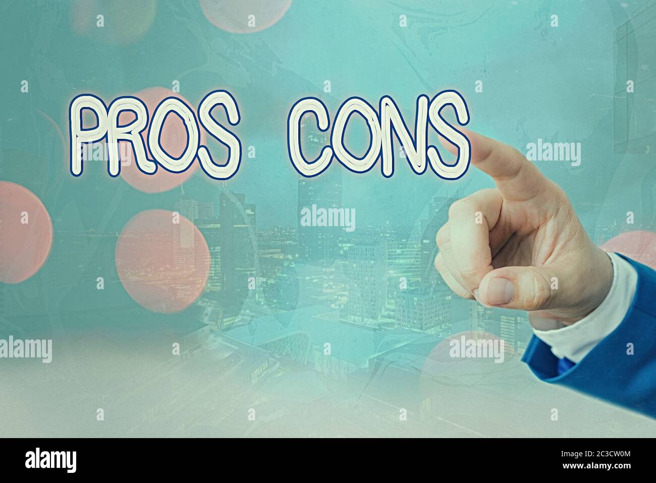 Writing note showing Pros Cons. Business concept for advantages and ...