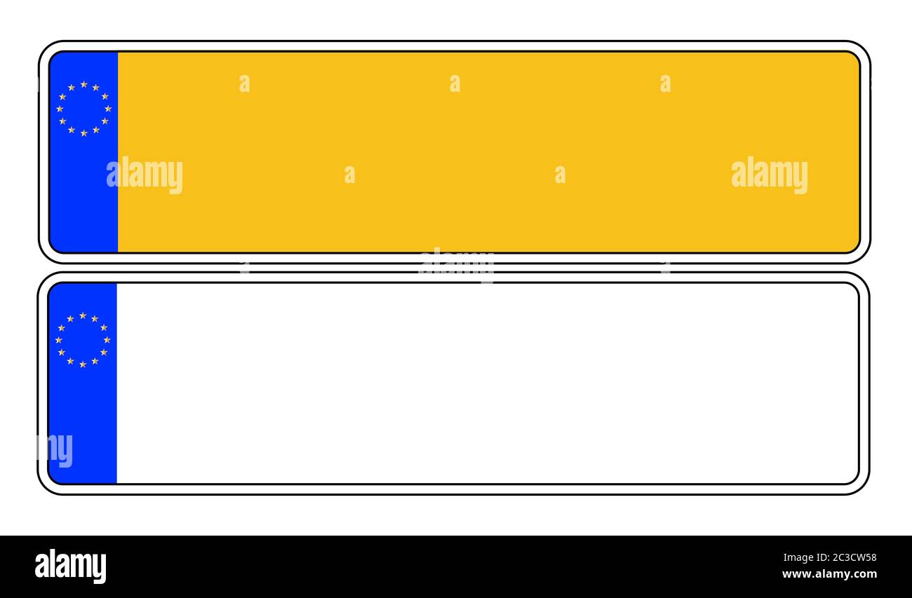 Eu number plate hi-res stock photography and images - Alamy