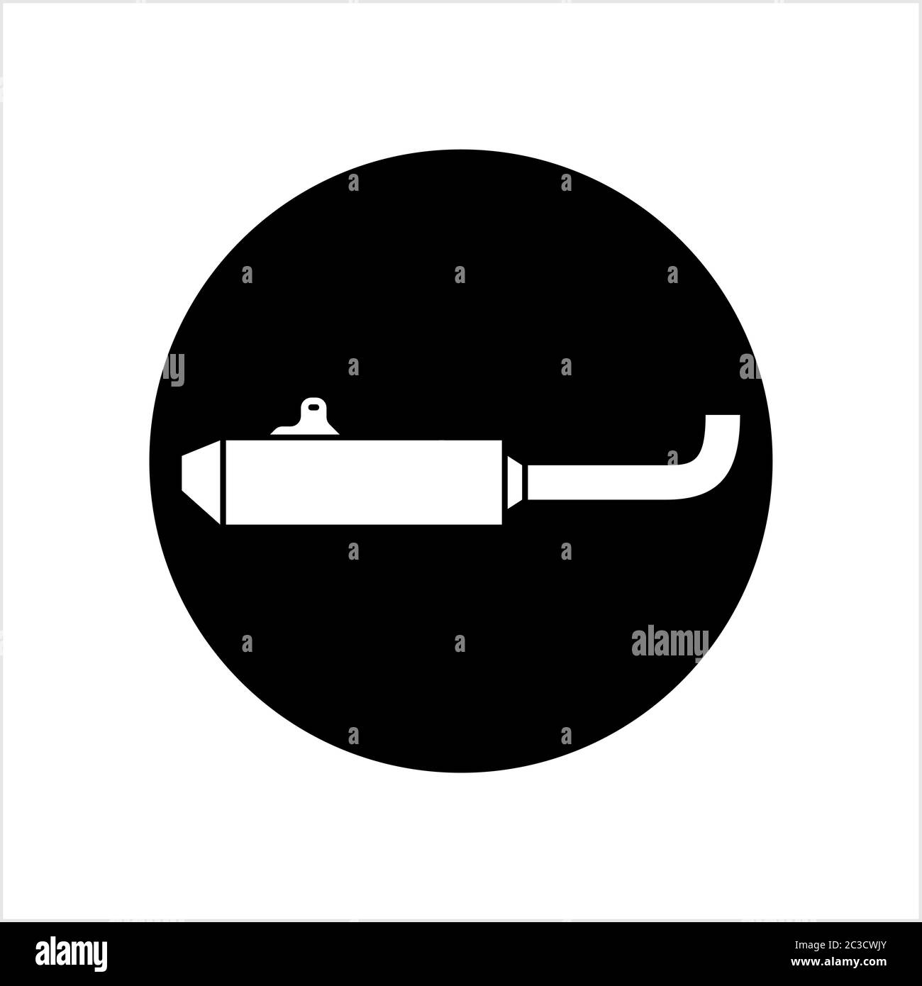 Exhaust Icon, Auto Exhaust Icon Vector Art Illustration Stock Vector ...