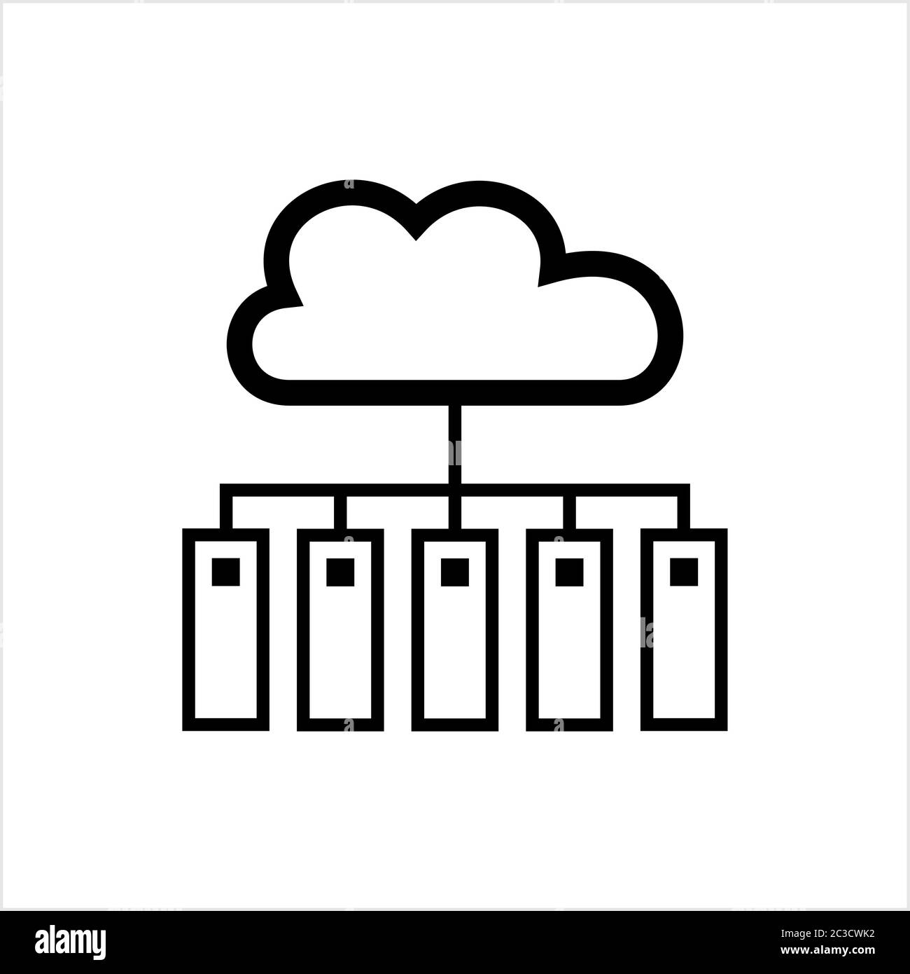 Cloud Server Icon Vector Art Illustration Stock Vector Image & Art - Alamy
