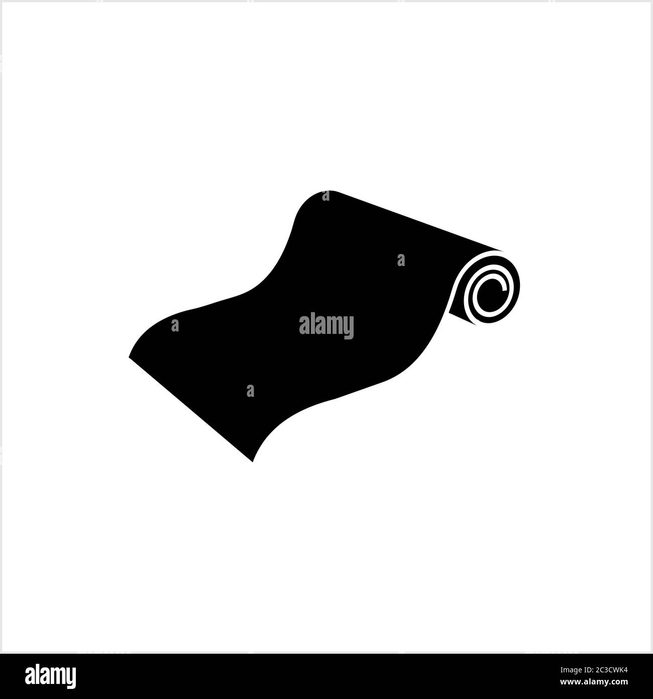 Exercise Mat Icon Vector Art Illustration Stock Vector Image & Art - Alamy