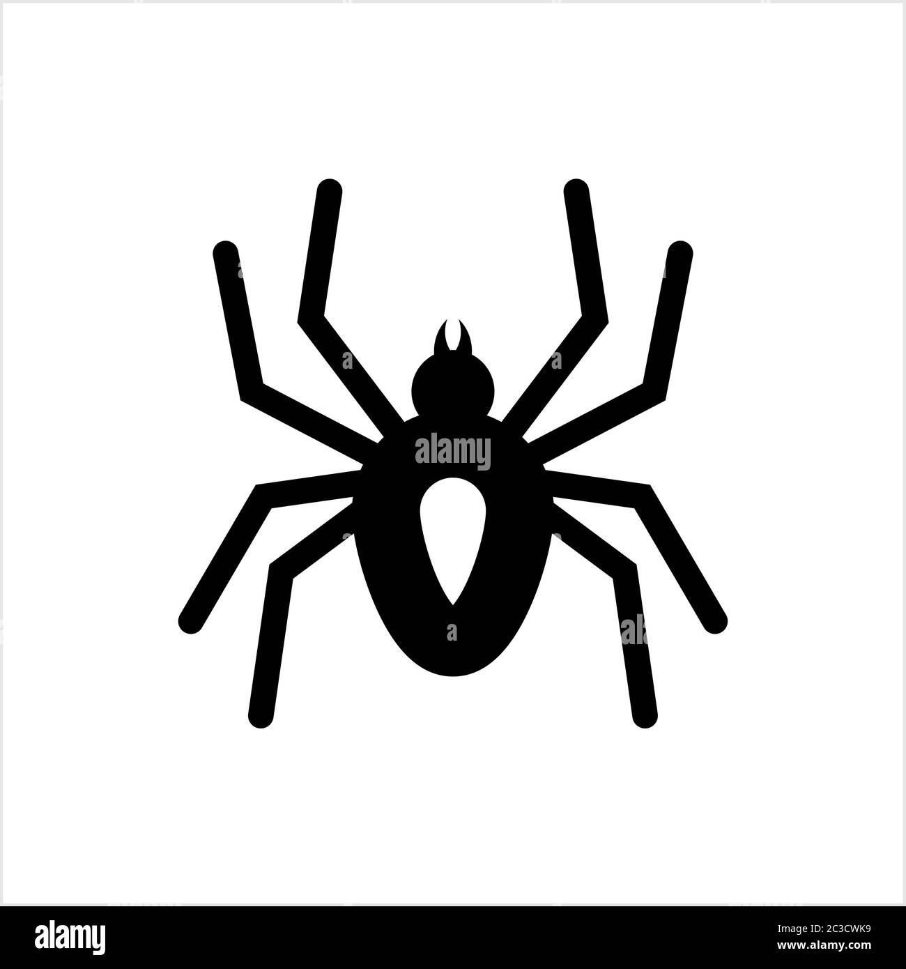 Spider Icon, Spider Vector Art Illustration Stock Vector Image & Art ...