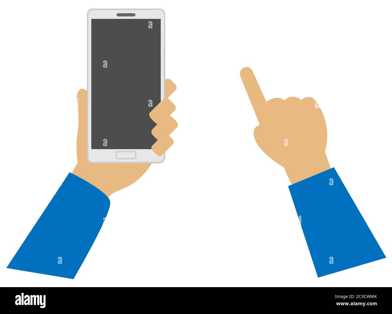 communication smartphone hand hold screen technology illustration touch ...