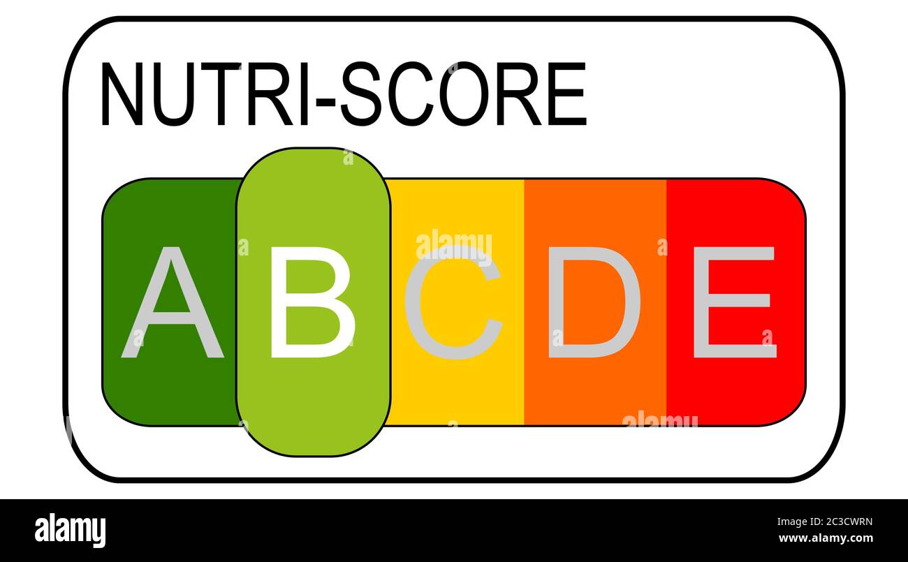 Nutri-Score Label level , 5-colour Nutrition Label â€“ illustration ...