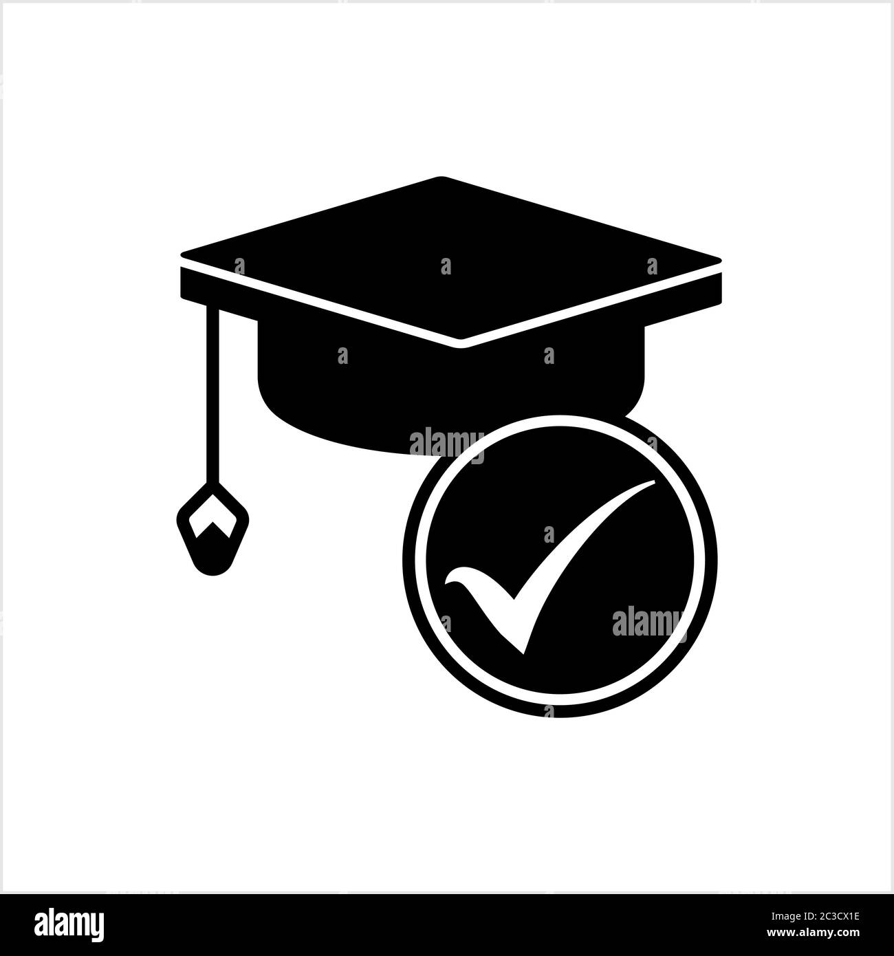 Education Loan Approved Icon, Graduation Cap Icon, Bachelor Cap Icon ...
