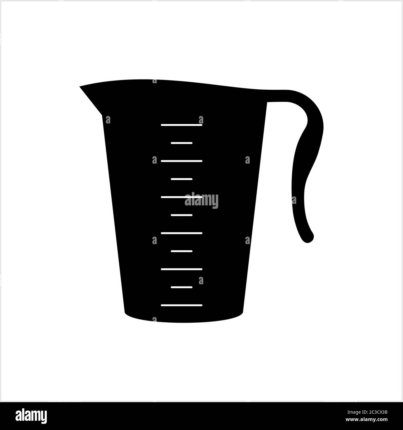 Measuring Cup Icon Vector Art Illustration Stock Vector Image & Art - Alamy