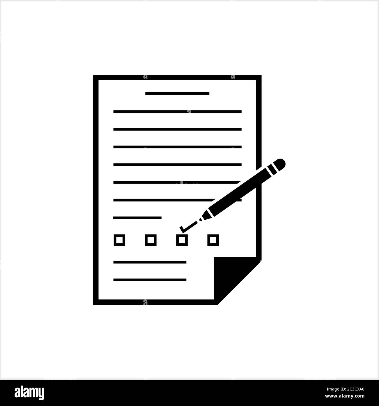 Registration Icon, Registration Form Icon Vector Art Illustration Stock ...