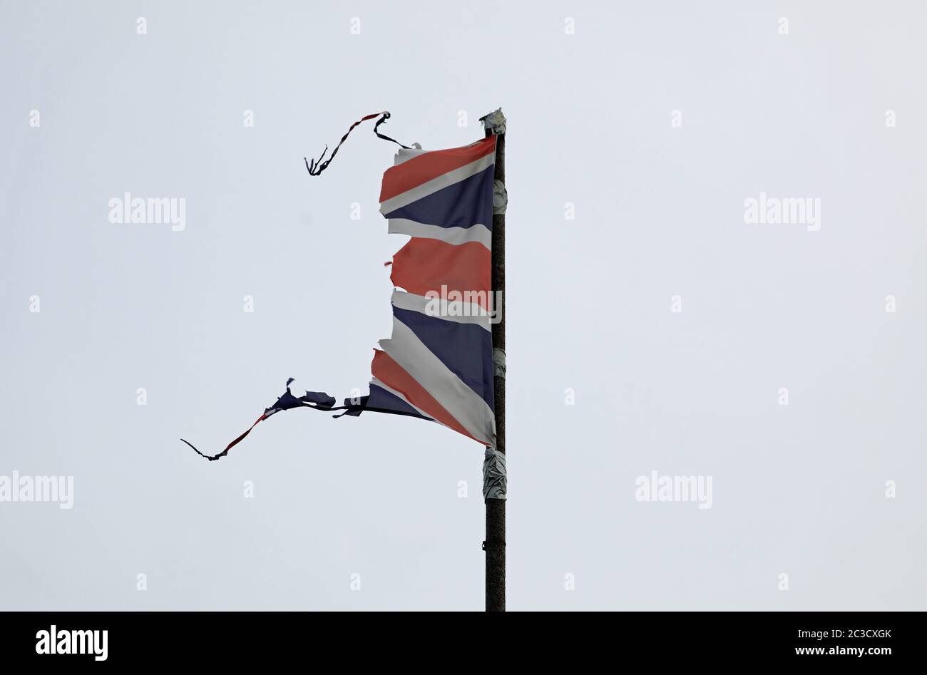 Torn and tattered union jack flag hi-res stock photography and images ...