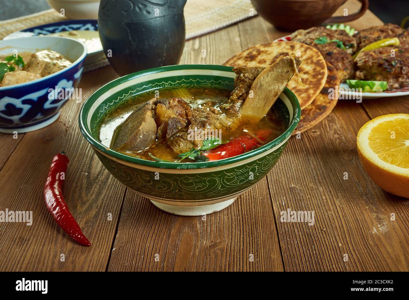 Awadhi Mutton do pyaza Stock Photo - Alamy