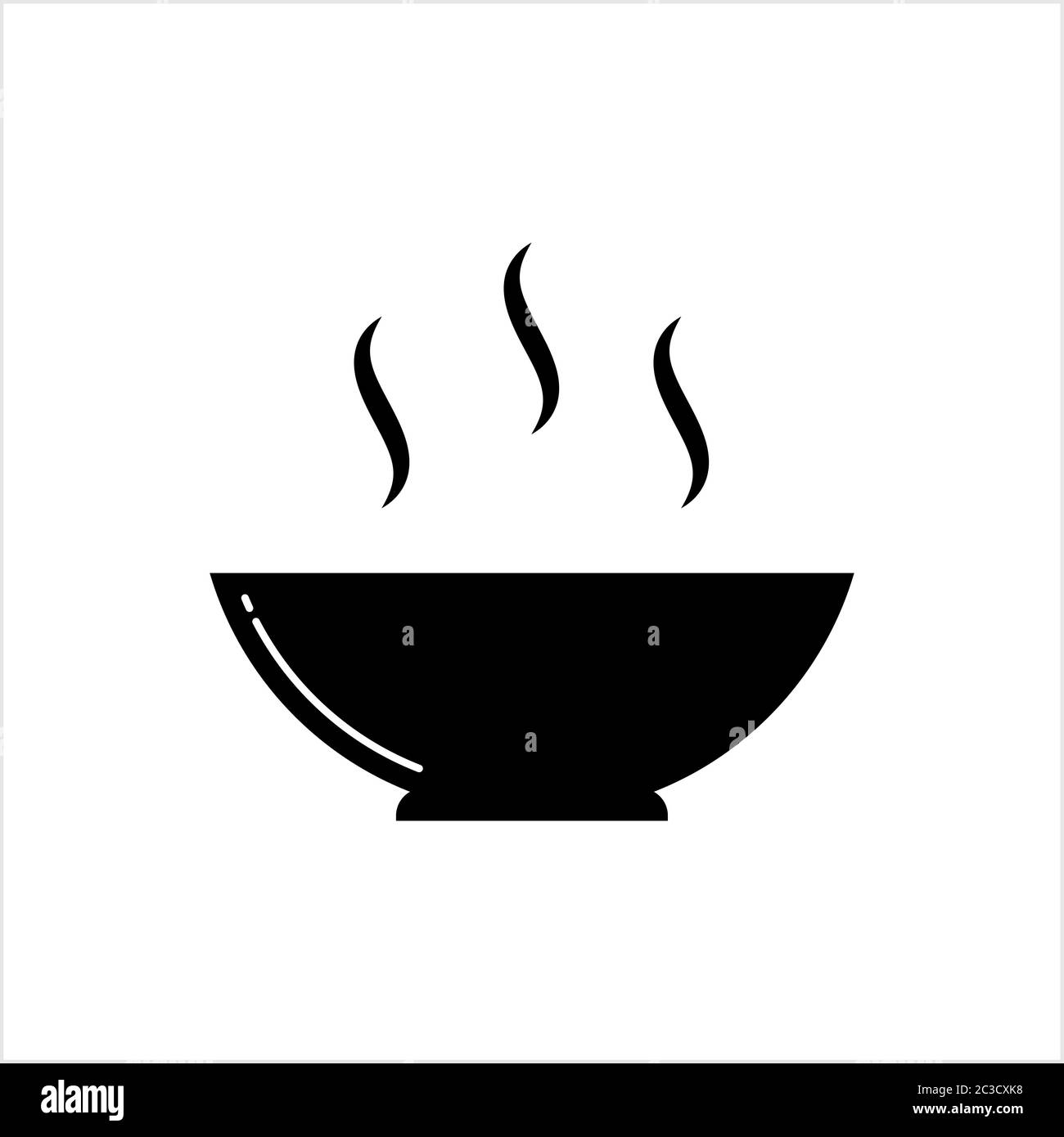 Hot Soup Icon Vector Art Illustration Stock Vector Image & Art - Alamy