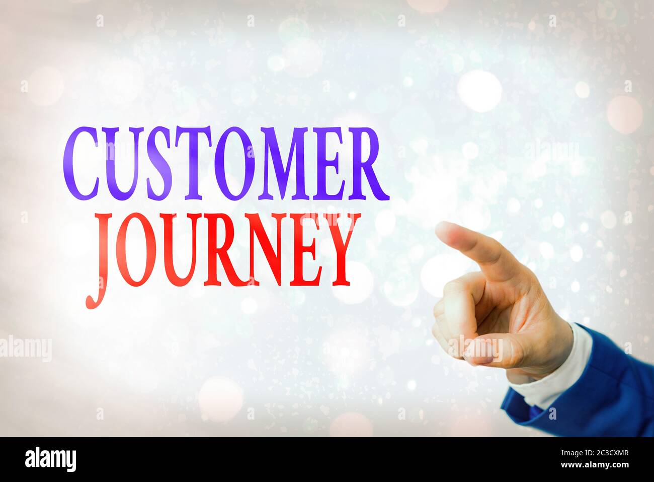 Writing note showing Customer Journey. Business concept for complete ...